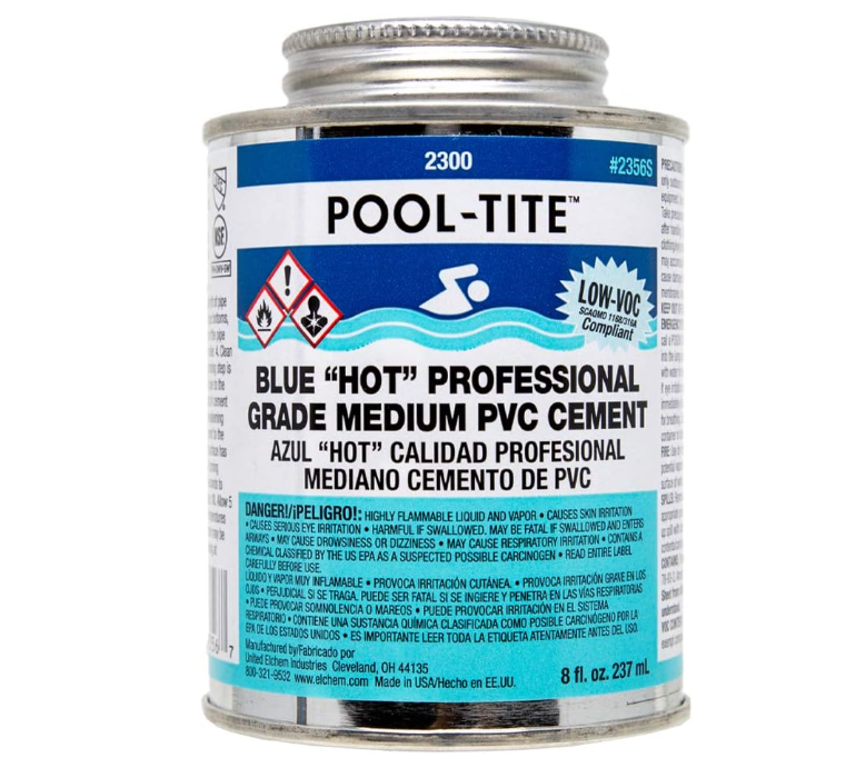 Pool-tite pvc cement blue – Curchem BV